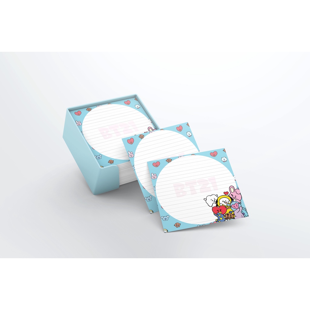 MEMOPAD 60 FOLHAS 9X9CM BT21 BTS - OT7 GabitsDesign | Shopee Brasil