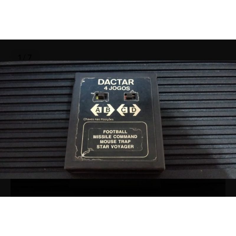 Fita Atari 4x1 Original Dactar Funcionando Perfeitamente | Shopee Brasil