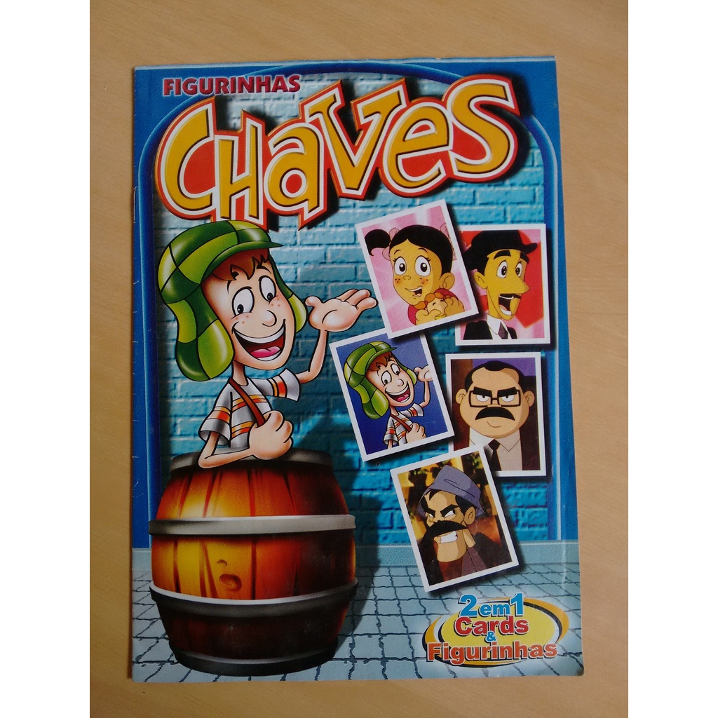 Álbum De Figurinhas E Cards 2 Em 1 Chaves Incompleto 573m | Shopee Brasil