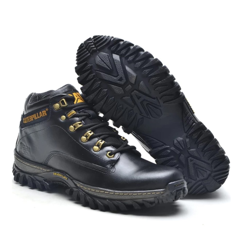 Bota Botina Coturno Cat Caterpillar Adventure Em Couro Legitimo Envio ...