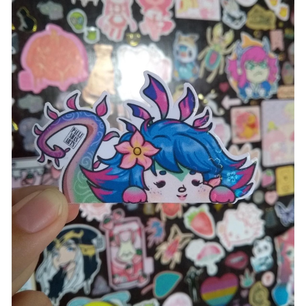 Adesivo League of Legends Chibi Neeko gabinete sticker lol notebook ...