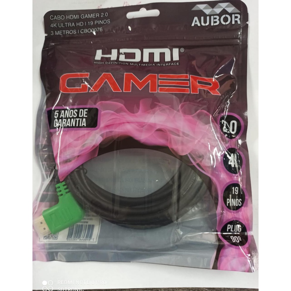 CABO HDMI 2.0 4K GAMER - 3 MT | Shopee Brasil