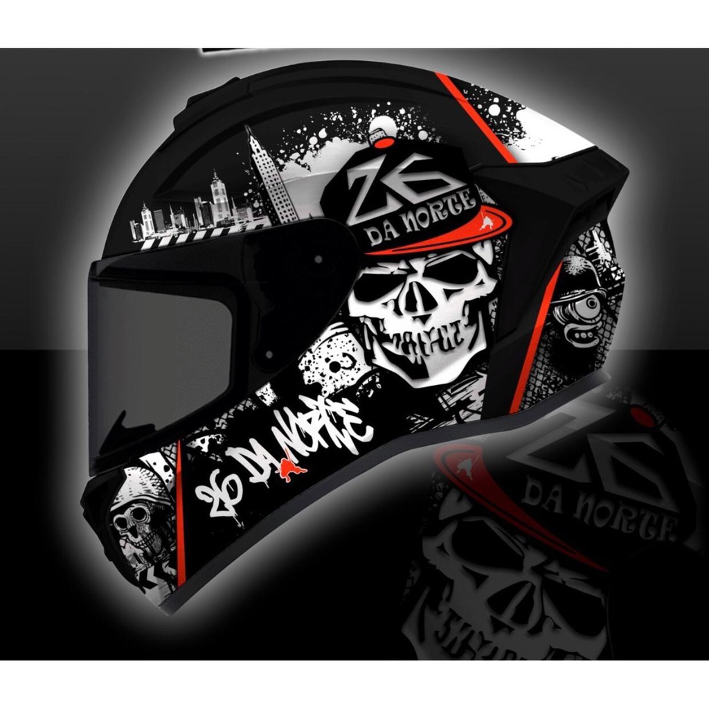 CAPACETE 26 DA NORTE CAVEIRA | Shopee Brasil
