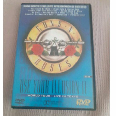 DVD GUNS N ROSES LIVE IN TOKIO USE YOUR ILLUSION WORLD | Shopee Brasil