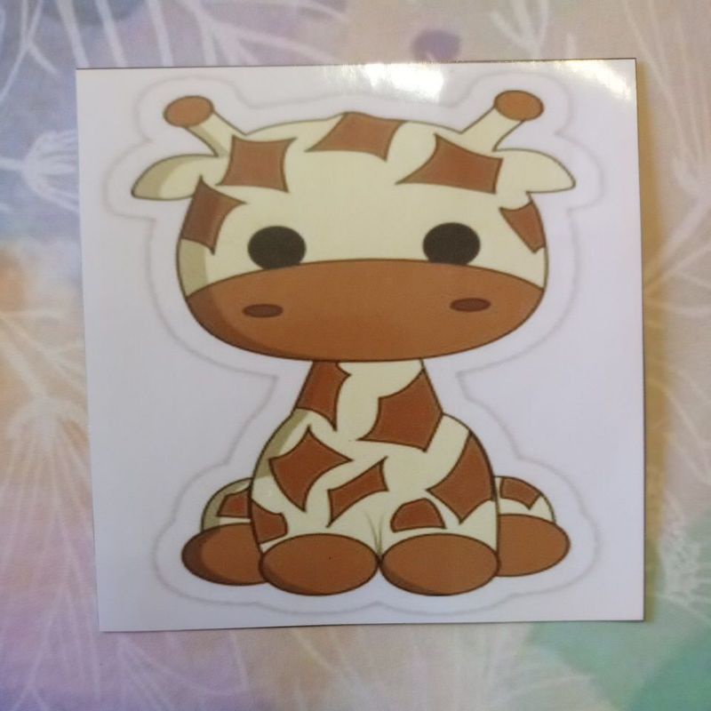 Adesivo/Sticker girafa fofa, adesivo de animais, adesivo fofo | Shopee ...