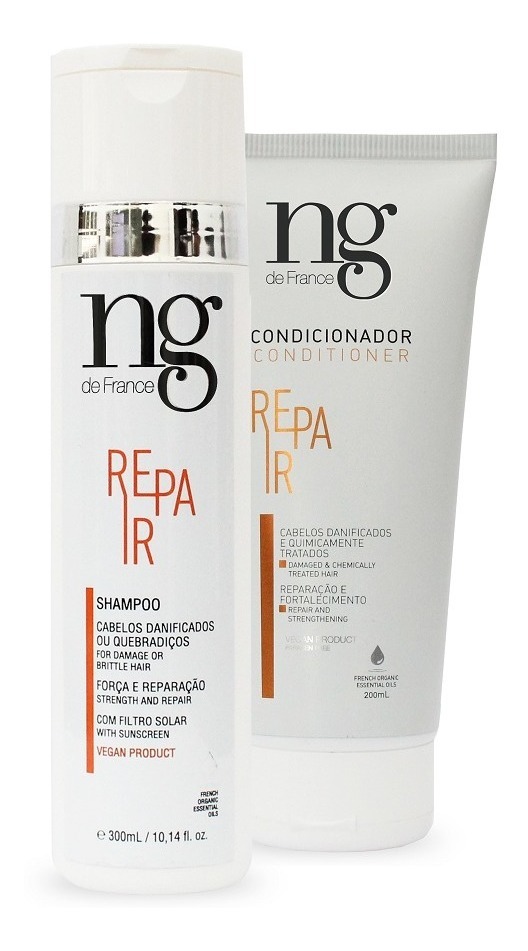 Ng De France Kit Condicionador 200ml + Shampoo Repair 300ml | Shopee Brasil