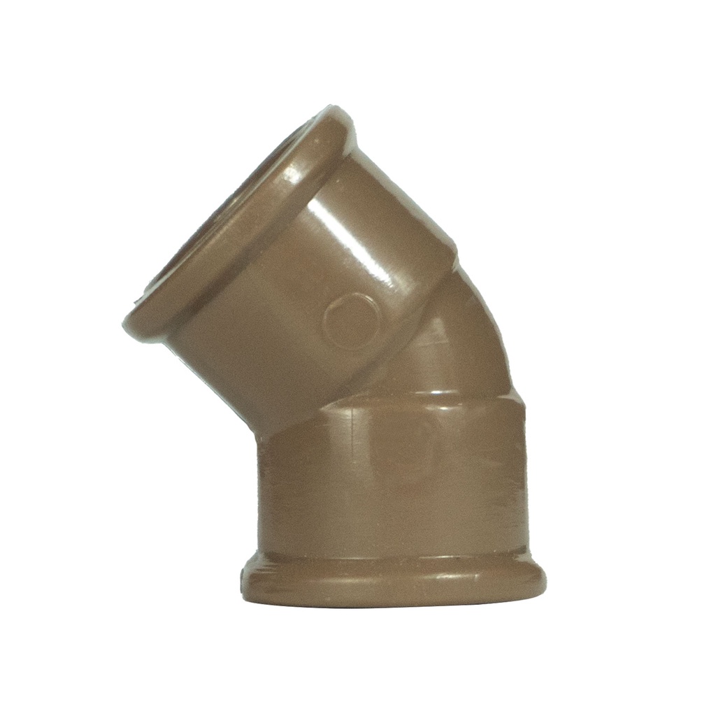 Joelho/Cotovelo Soldável 45x40mm PVC Marrom | Shopee Brasil