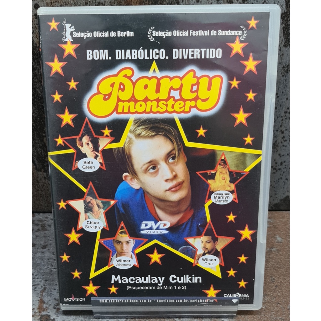 DVD Raro Party Monster - Macaulay Culkin (dublado) | Shopee Brasil