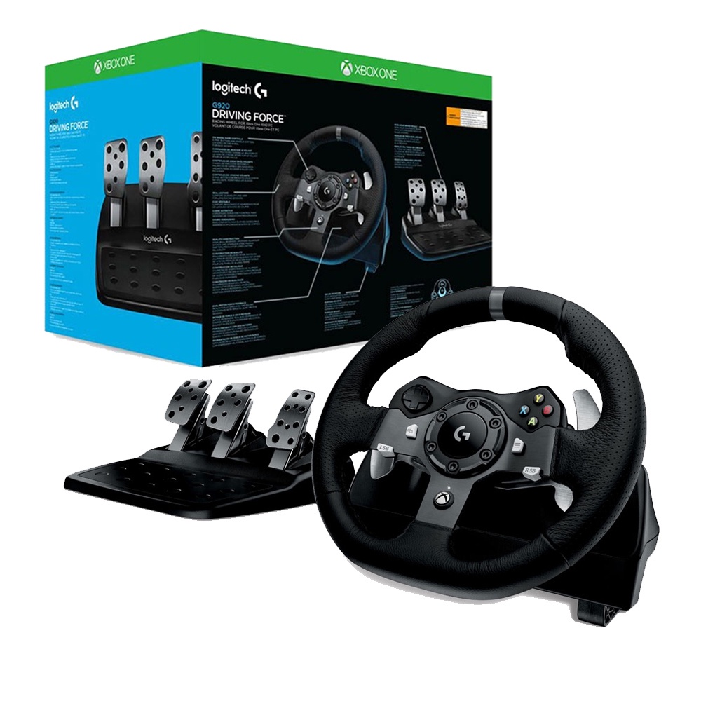 Volante Logitech G920 Driving Force - Xbox One / Pc | Shopee Brasil