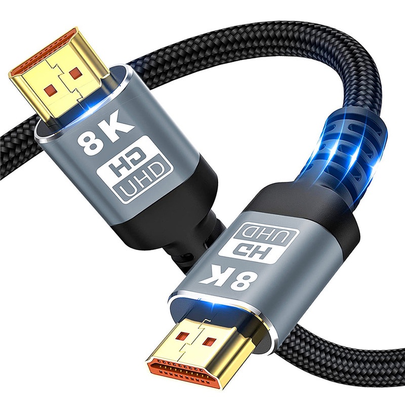 Cabo HDMI 8K HD TV 2.1 60Hz Adaptador Para PS5 PS4 Box Projetor De ...