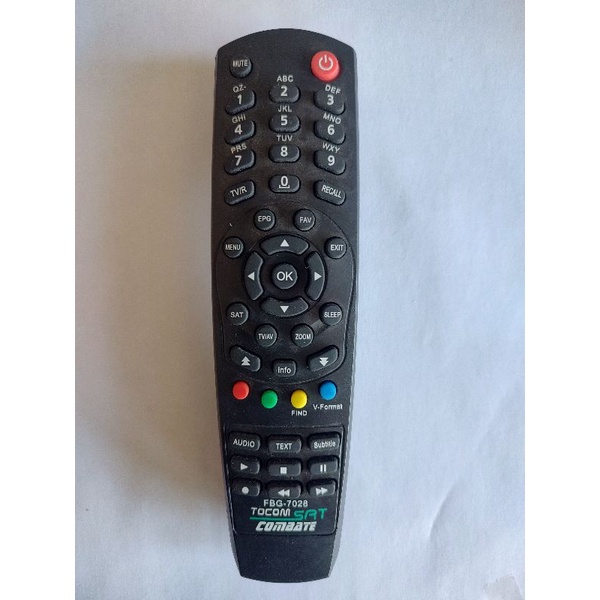 Controle Remoto Para Receptor Tocom Sat Combate | Shopee Brasil