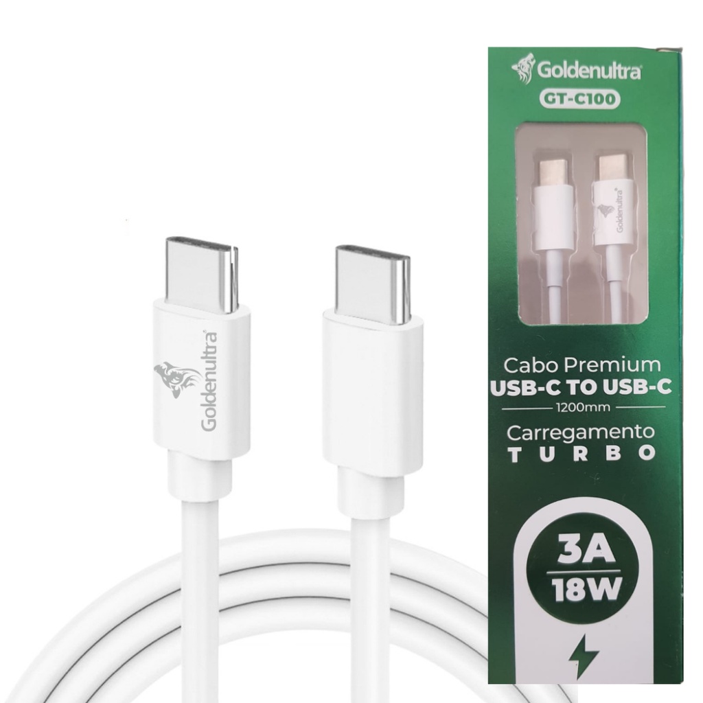 Cabo Carregador Tipo C Turbo Usb C para Usb C | Shopee Brasil