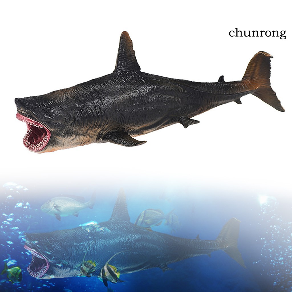 Cr + Boneco / Brinquedo Infantil De Animal Marinho / Tubarão Megalodon ...
