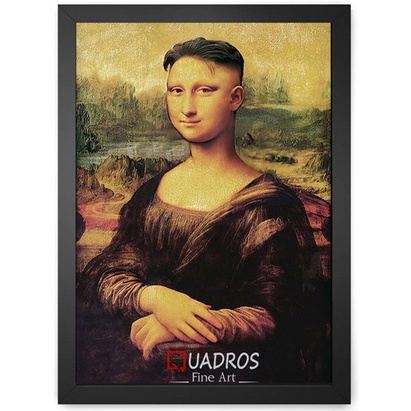 Quadro Fine Art Mona Lisa Moderna Tamanho A2 | Shopee Brasil