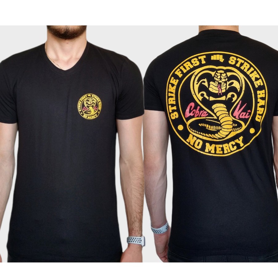 Camiseta Camisa Cobra Kai Simbolo Karatê Kid Série Unissex Preta 100% Algodão Estampa em ...