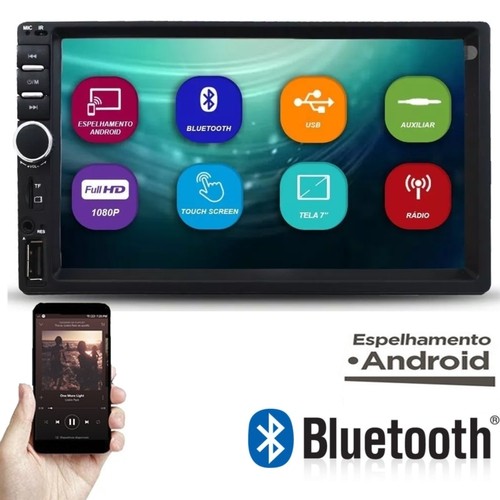 Central Multimídia Mp5 First Option Mid-7810 Bluetooth Espelhamento Android | Shopee Brasil