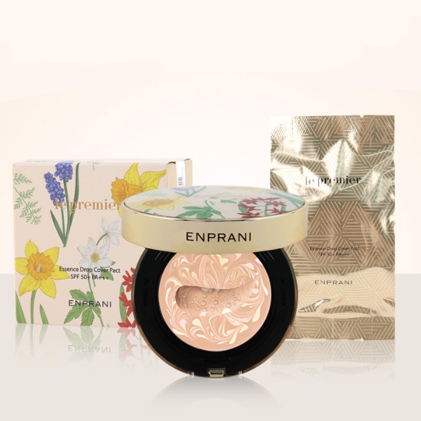 ENPRANI Le Premier Essence Drop Cover Pact SPF50 + PA + | Shopee Brasil