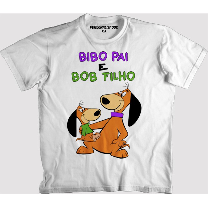 Camiseta BIBO PAI E BOB FILHO - DIA DOS PAIS - DESENHOS ANTIGOS – GEEK ...