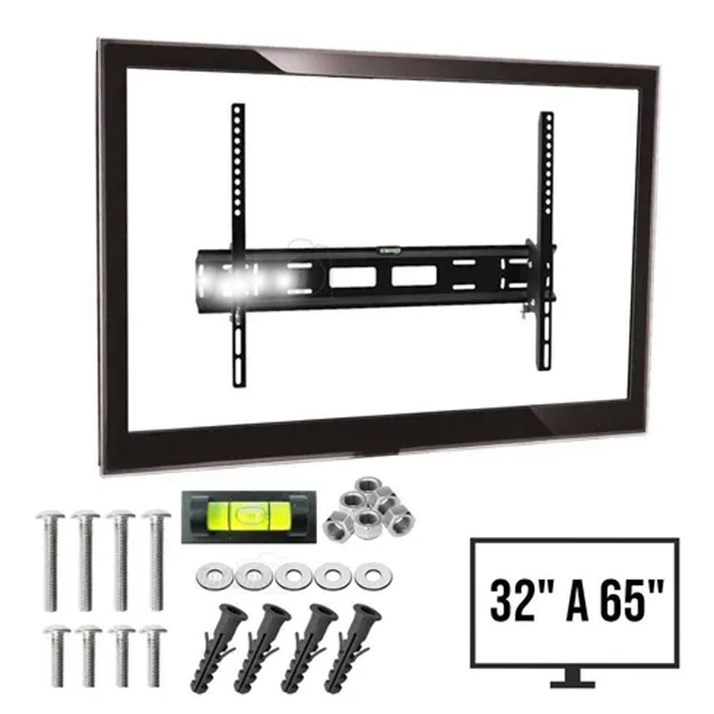 Suporte Tv Fixo Trilho Universal 32'' a 65'' - Mxt | Shopee Brasil