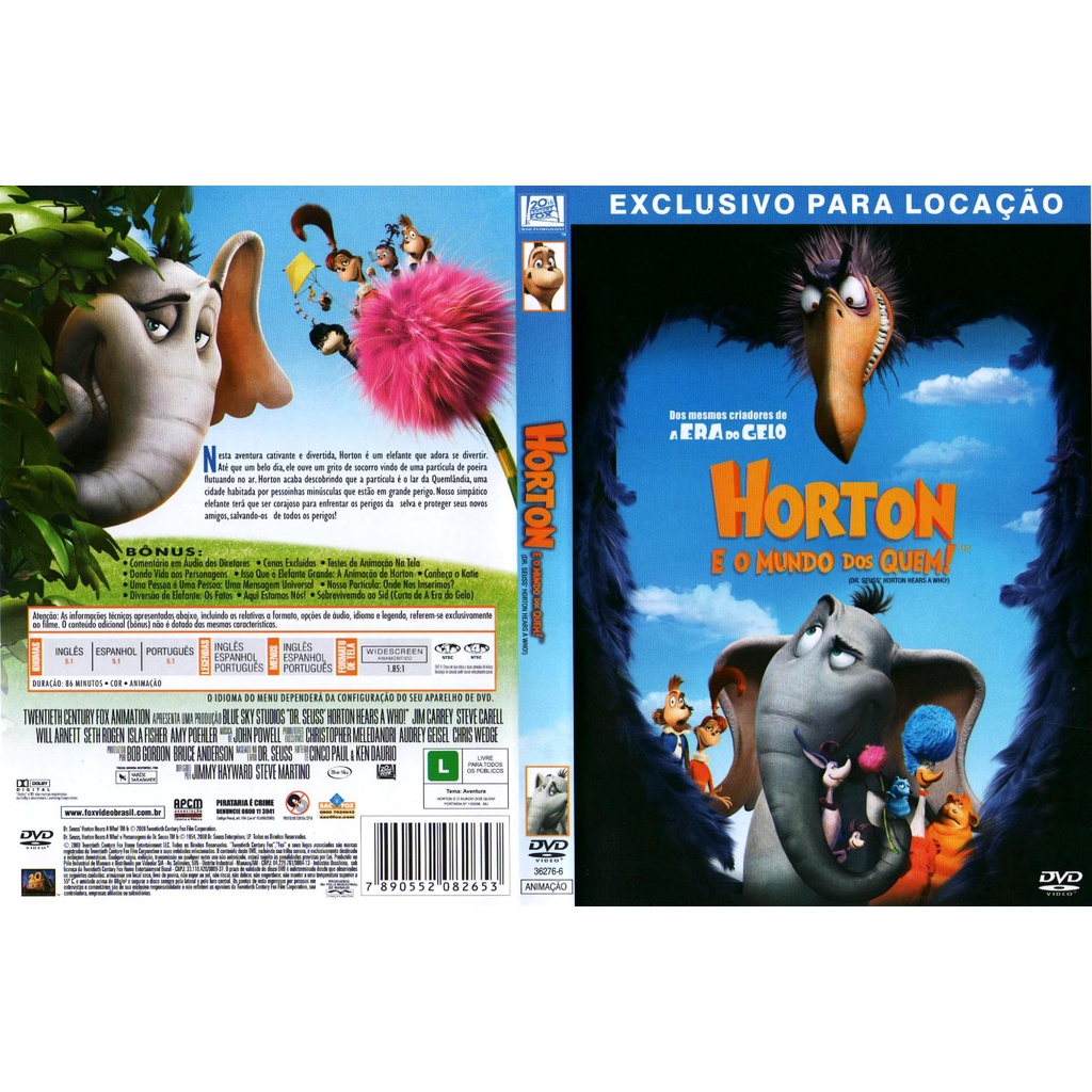 DVD Original Horton e o Mundo dos Quem! | Shopee Brasil