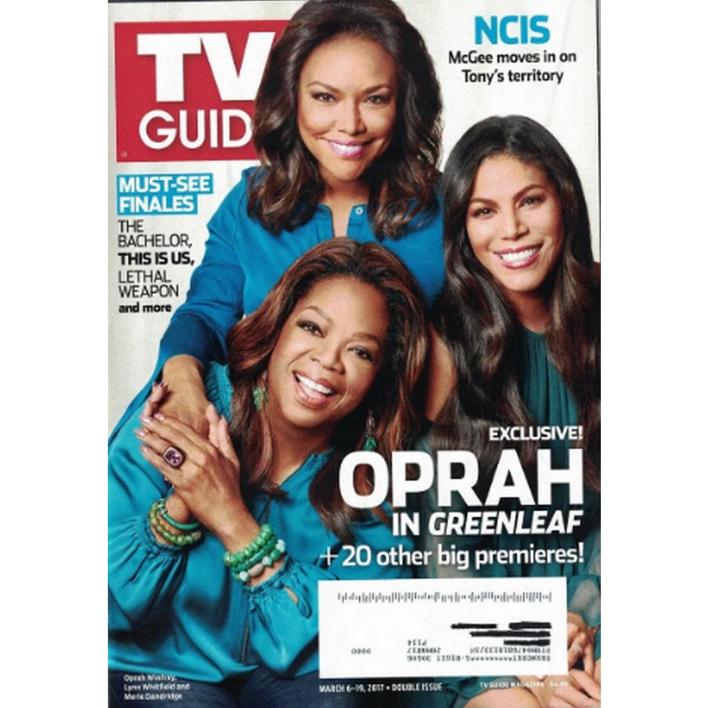 REVISTA TV GUIDE, DE 06 DE MARÇO DE 2017, COM OPRAH WINFREY, LYNN ...