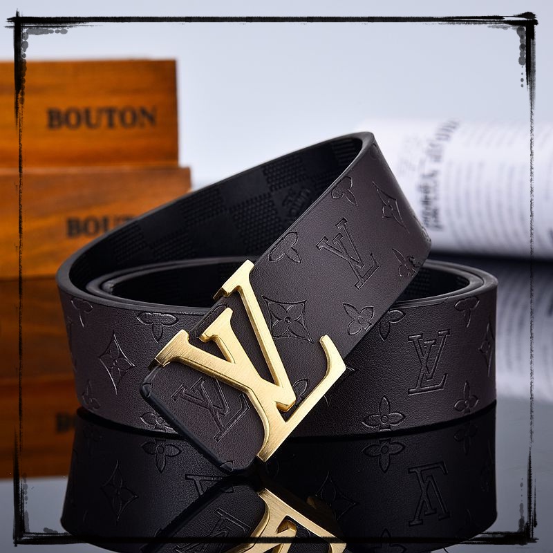 Cinto de xadrez personalizado e elegante cinto de couro para homens com ...
