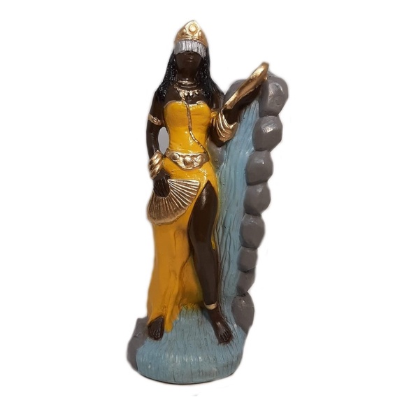 Estátua Orixá Oxum Umbanda Candomblé 20 cm gesso | Shopee Brasil