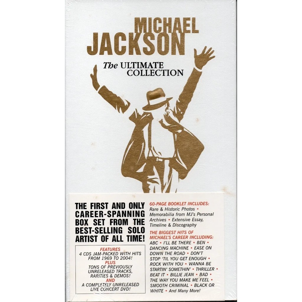 Box Michael Jackson The Ultimate Collection com 4 CDs + 1 DVD + Livro ...