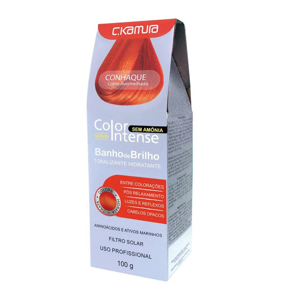 Tonalizante Color Intense C. Kamura Conhaque 100g | Shopee Brasil