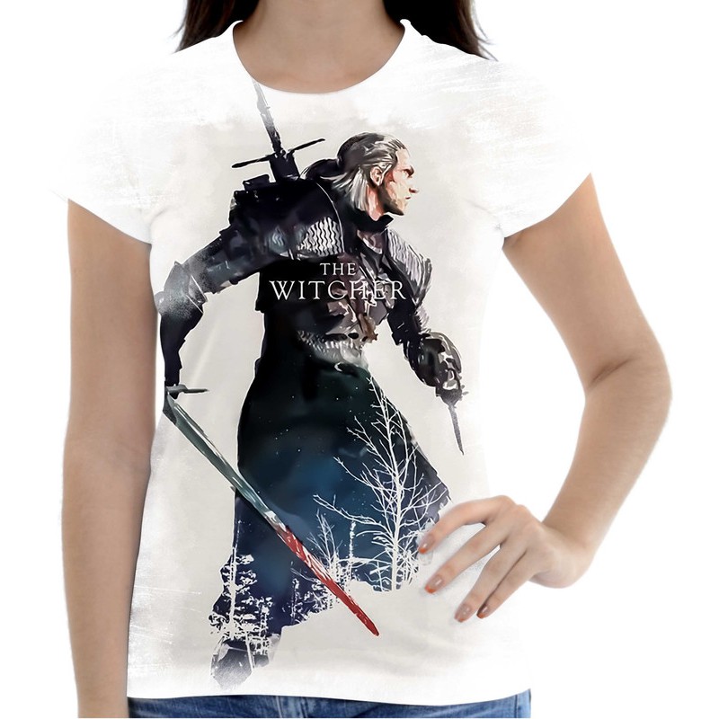 Camiseta Camisa Feminina Babylook The Witcher Serie Jogo 7 | Shopee Brasil
