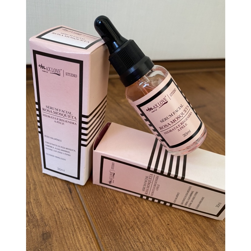 Sérum Facial Rosa Mosqueta Max Love 30ml | Shopee Brasil