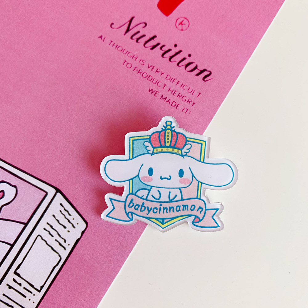 Broche Fofo De Acrílico Para Roupas/Bolsas Com Pingente | Shopee Brasil