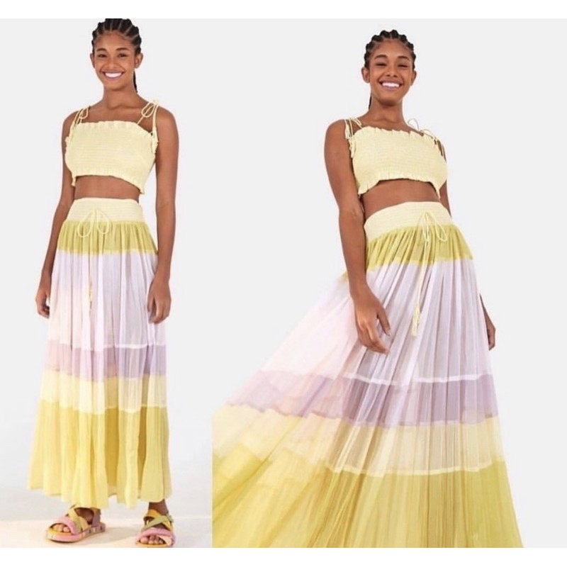Saia farm colorblocking | Shopee Brasil