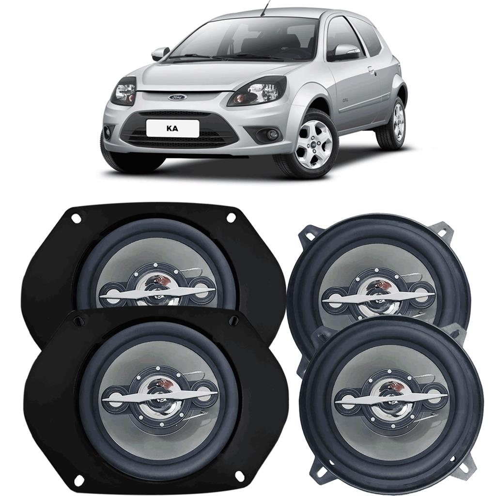 Kit Alto Falante Ford Ka 99 a 2013 Leson 140W 4 Ohms 5 e 5x7 polegadas ...