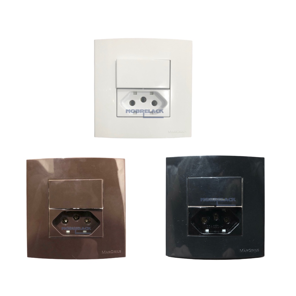 Tomada 20A e Interruptor Paralelo Three Way Para Embutir Móveis Granito ... Tomada 20A e Interruptor Paralelo Three Way Para Embutir Móveis Granito ...