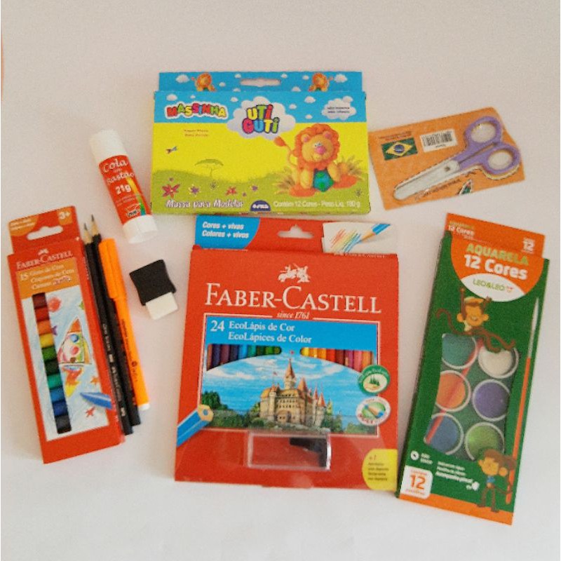 Combo Kit Material Escolar Shopee Brasil