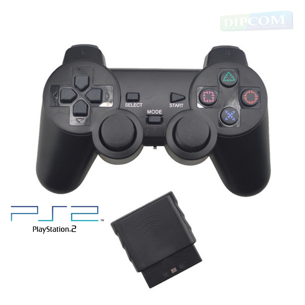 Controle para Playstation 2 - Controle para PS2 - SEM FIO | Shopee Brasil