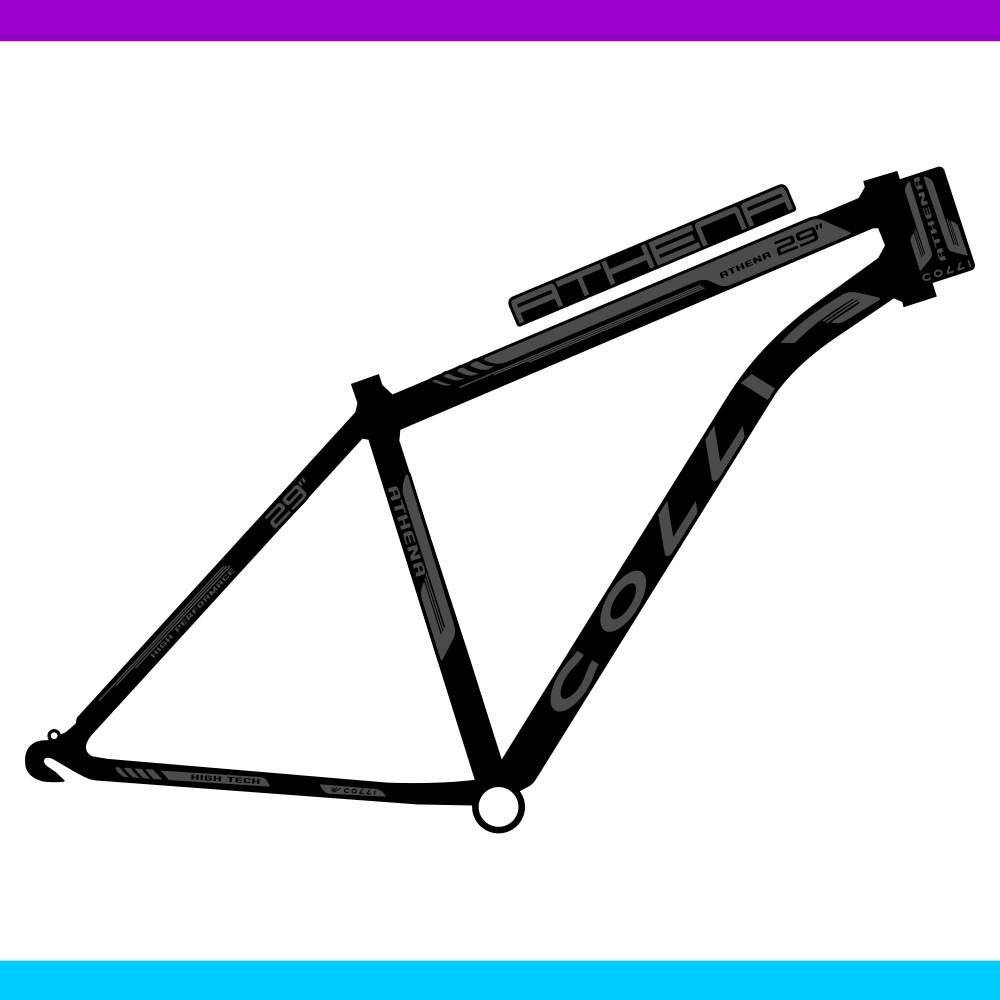 Adesivo Quadro bike Colli Athena 29 | Shopee Brasil