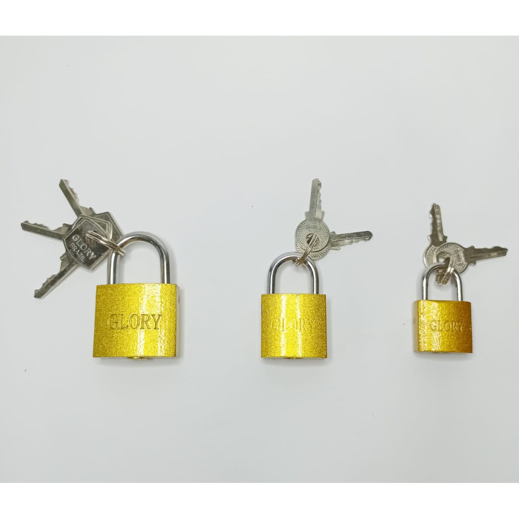 Cadeado pequeno 20mm Amarelo | Shopee Brasil