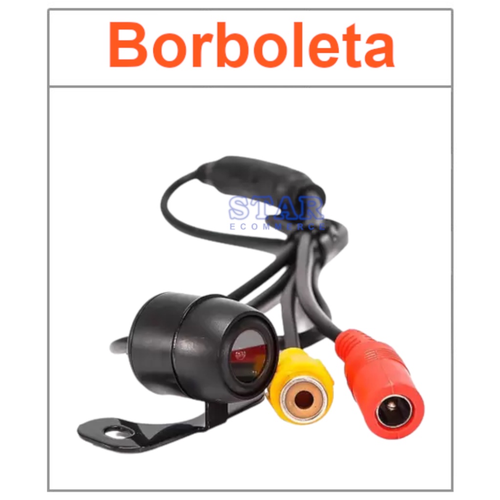 Câmera de Ré ou Frontal de Estacionamento Universal Quadrada ...