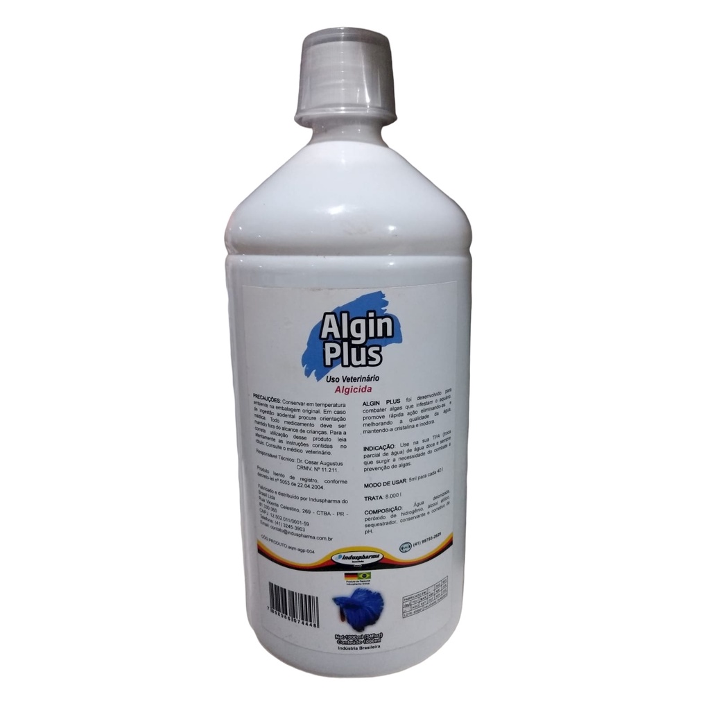 Induspharma Algin Plus 1 Litro - Algicida / Anti Algas para Aquarios ...
