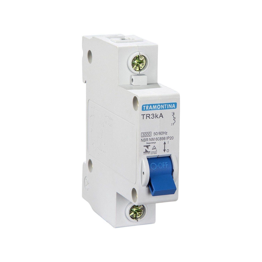 Disjuntor Tramontina Unipolar Din Tr3Ka Curva C | Shopee Brasil