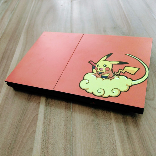 Skin Playstation 2 Slim 9000 Pikachu Dbz | Shopee Brasil