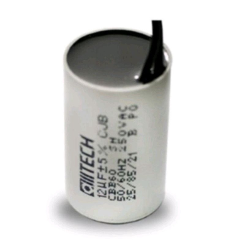 Capacitor 12uf 250vac 50/60 Hz para motor Tanquinho 127V | Shopee Brasil