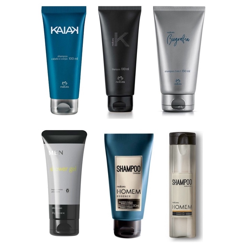 Shampoos Masculinos Natura e Avon: Cabelo | Corpo | Barba | Shopee Brasil
