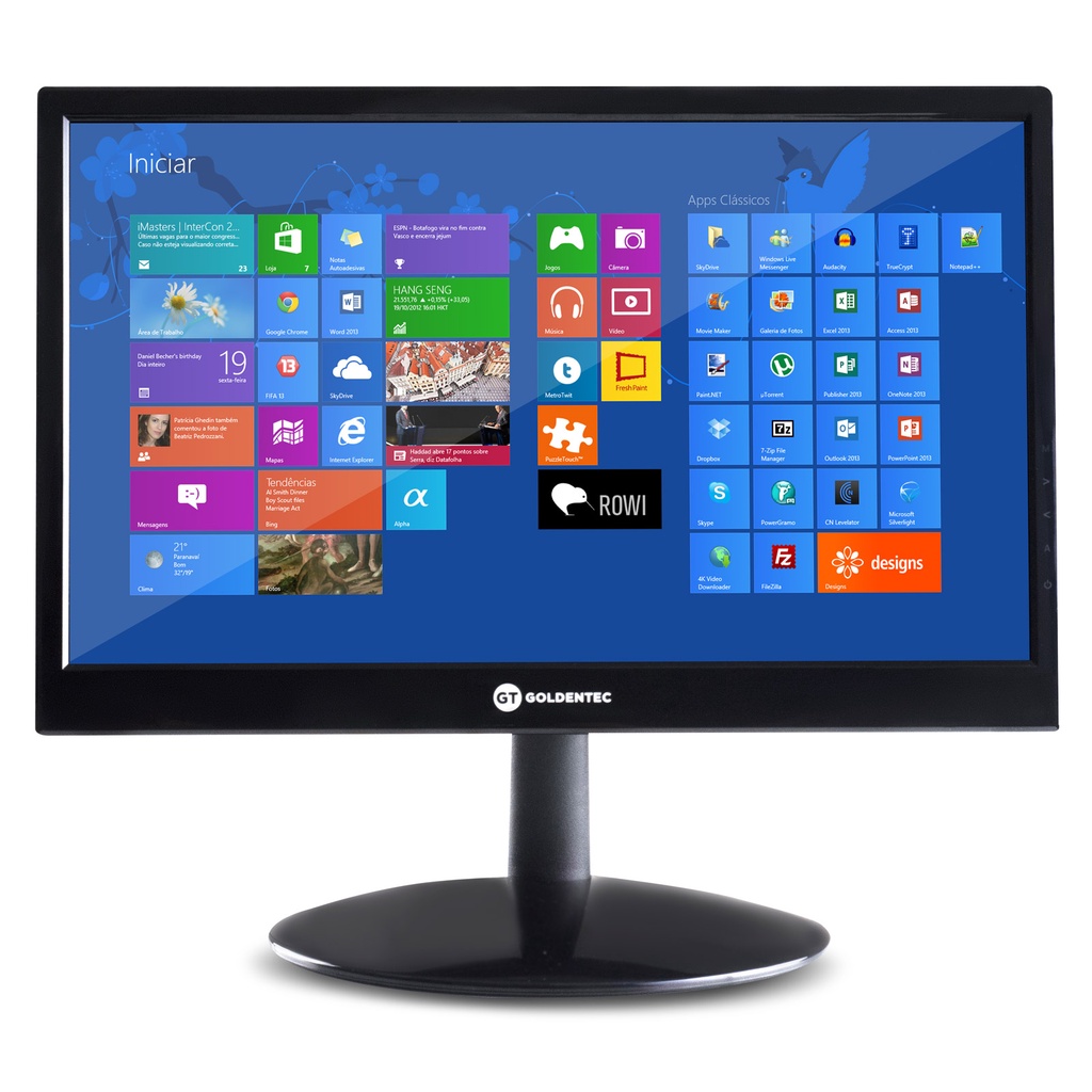 Monitor LED 19.6" Widescreen com HDMI e VGA | GT | Shopee Brasil