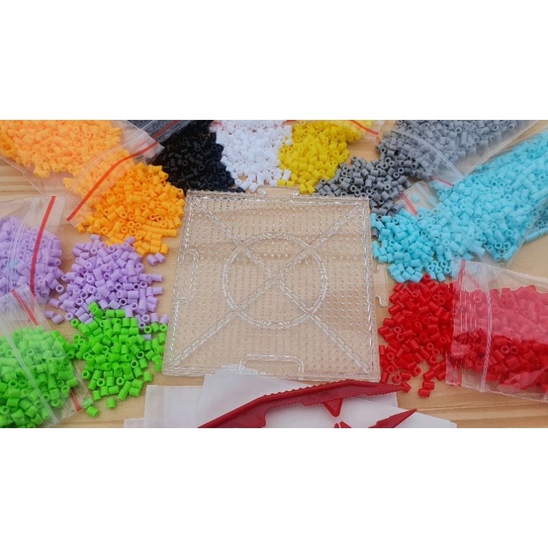 kit 8000 Hama Perler Beads 2.6mm para pixel art 8000 beads +1pegboard ...