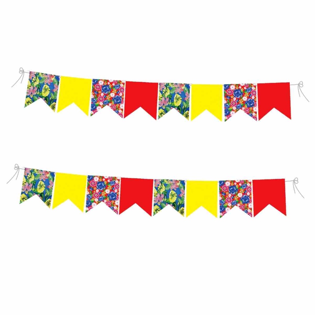 Bandeirinha Junina Chita Estampada TNT 10m c/ 20 Bandeirinhas | Shopee ...