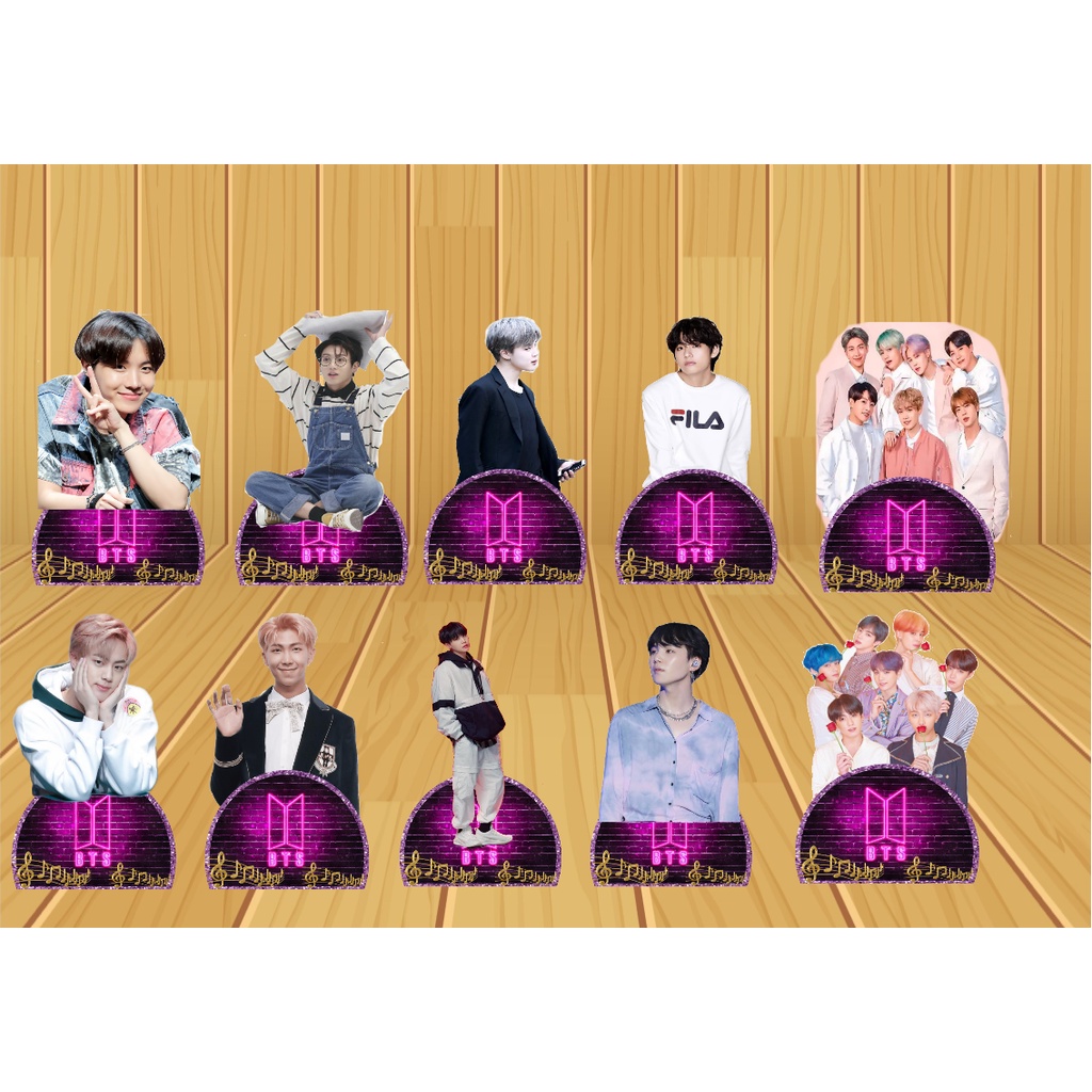 Festa Do Bts Kit Com 12 Display De 10 A 12 Cm | Shopee Brasil