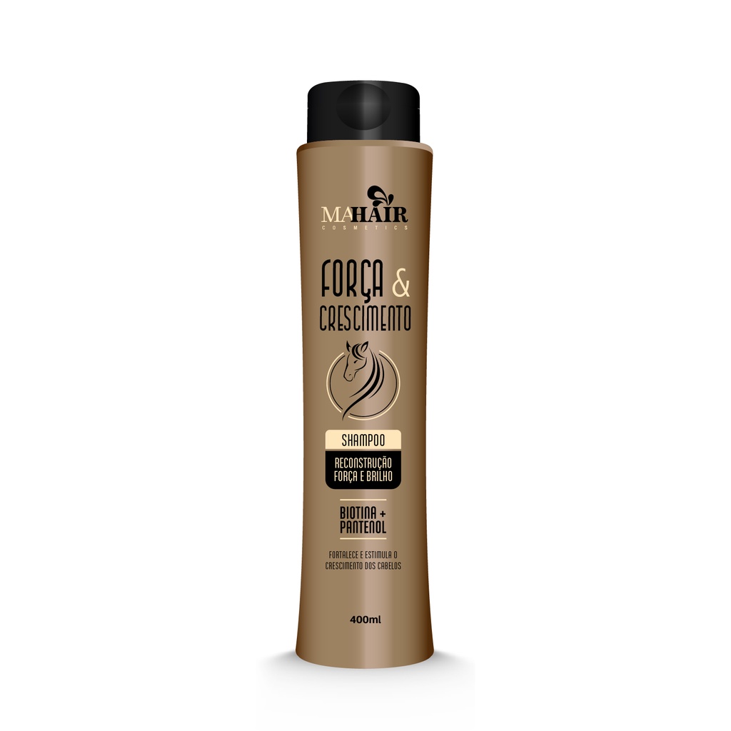 Shampoo Força e Crescimento Mahair 400 mL Oferta Relâmpago! | Shopee Brasil